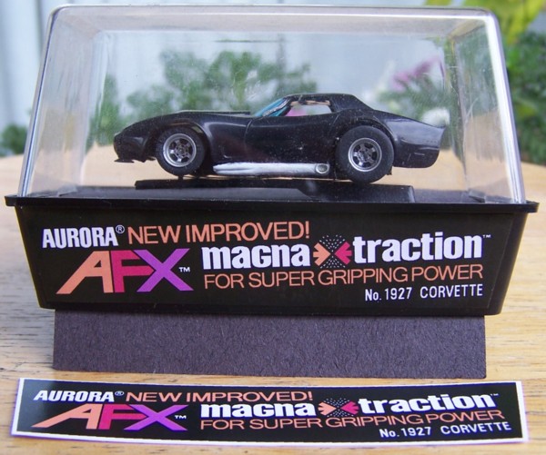 AFX CORVETTE #1927 Box Label Sticker Sheet